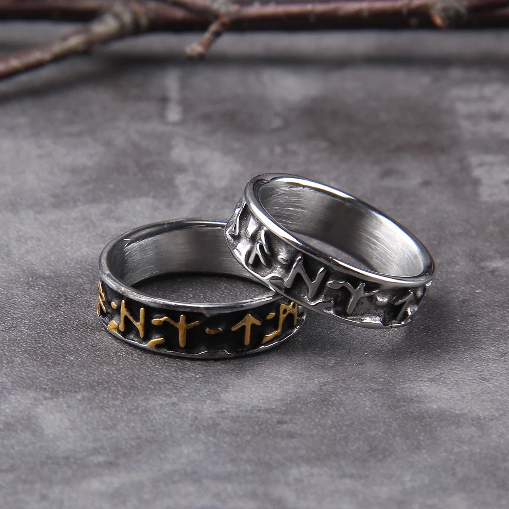 Runic Script Ring – Heritage Crafted